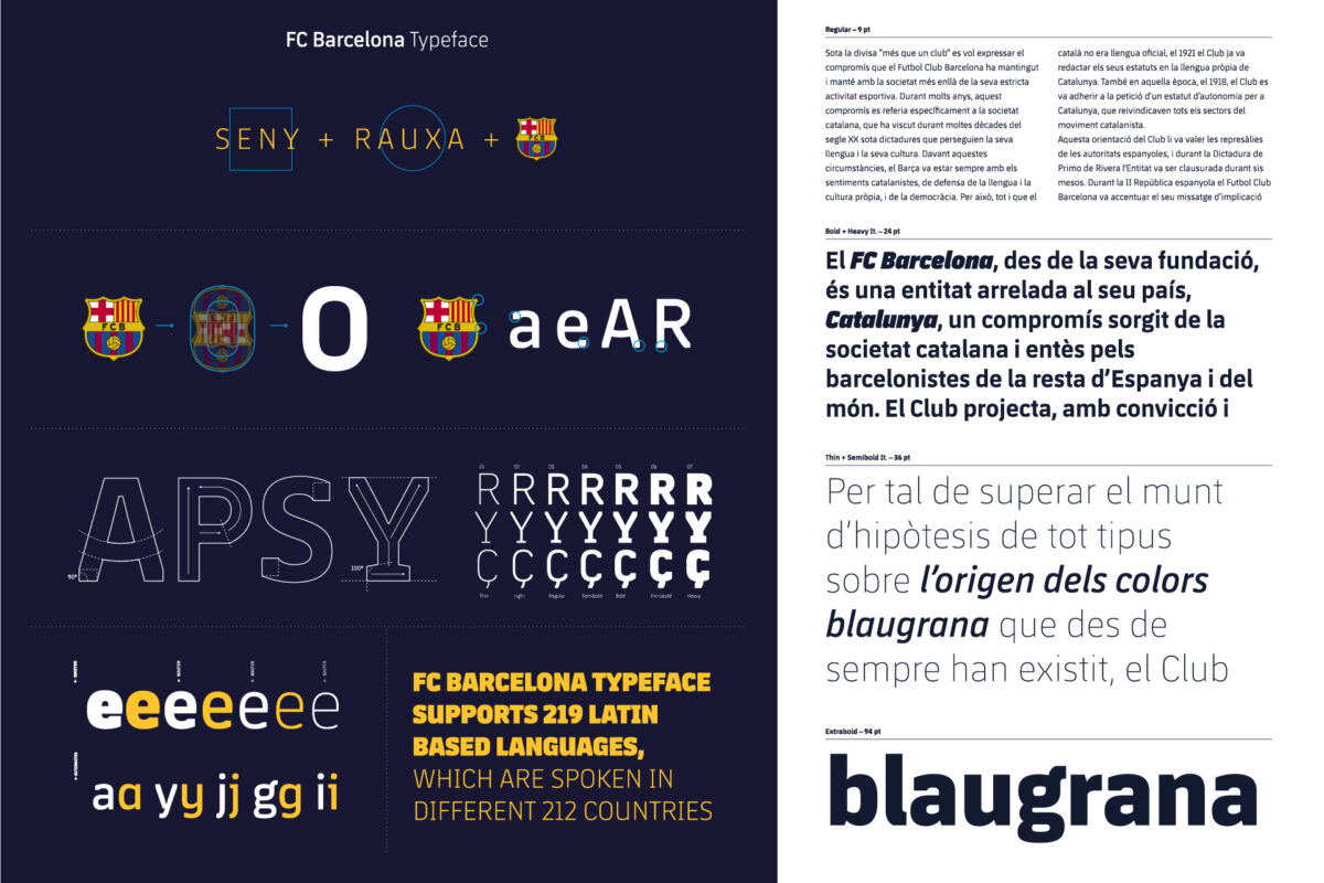 FC Barcelona Typeface - ADG-FAD